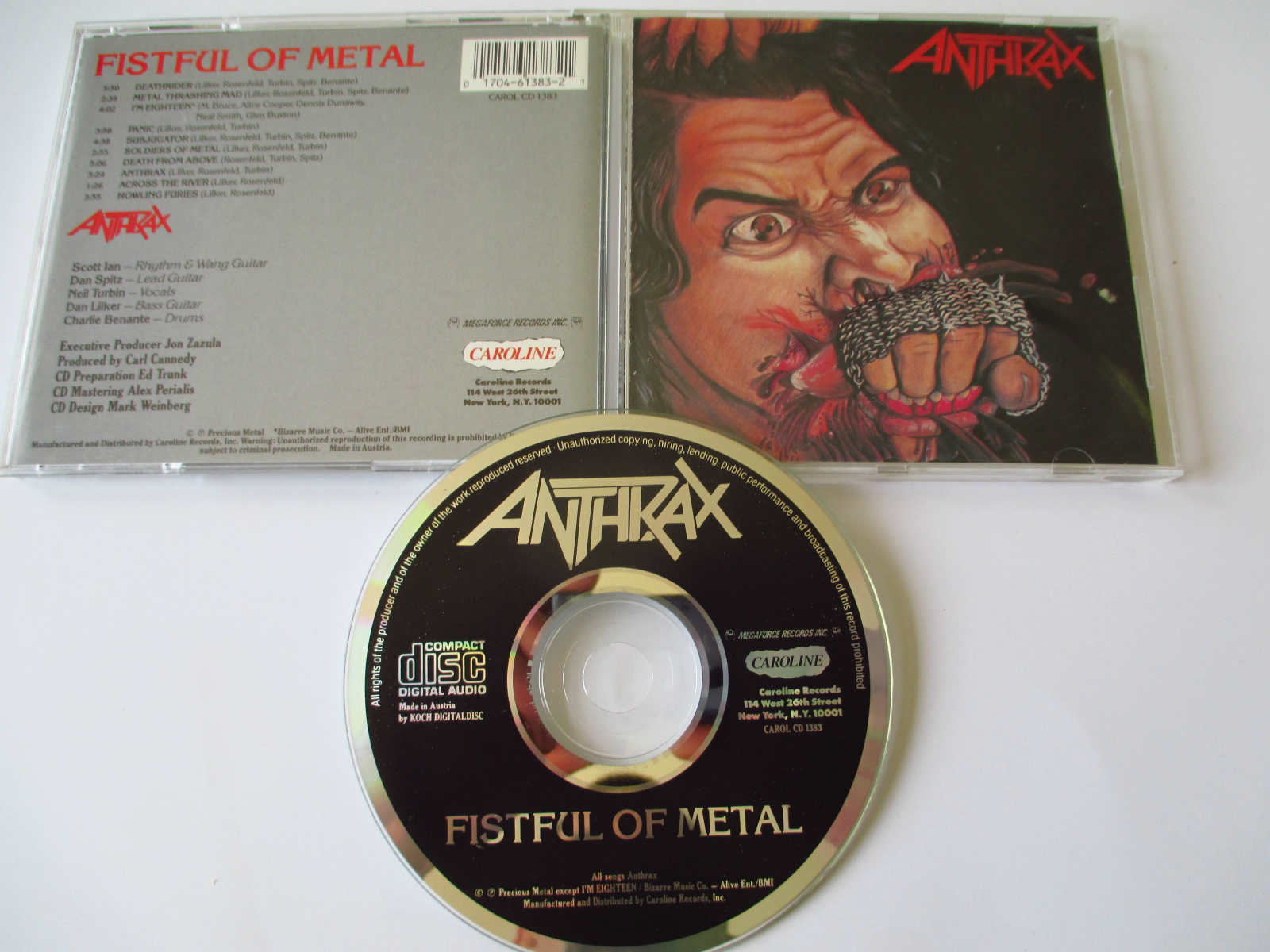 Anthrax – Fistful Of Metal - Vintage-Analog-Digital Media